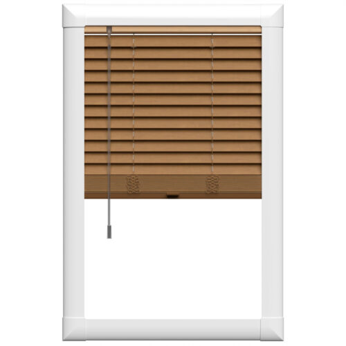 Honey Oak Perfect Fit UK - Wooden Blinds