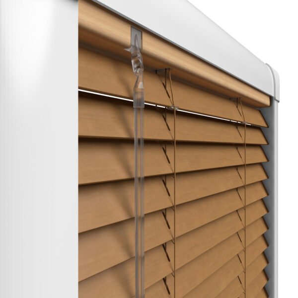 Honey Oak Perfect Fit UK - Wooden Blinds